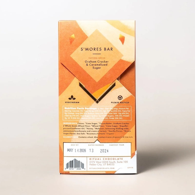 Ritual S'Mores Chocolate Bar, 70% – Genesis Kitchen